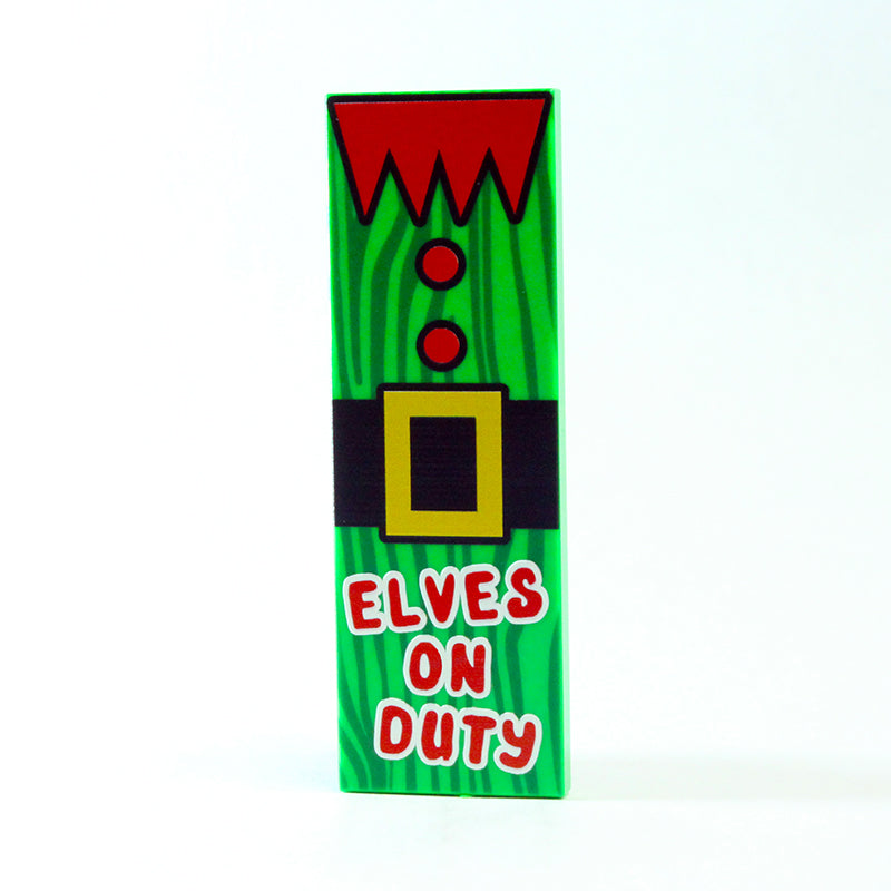 2x6 Door Sign - Elves On Duty