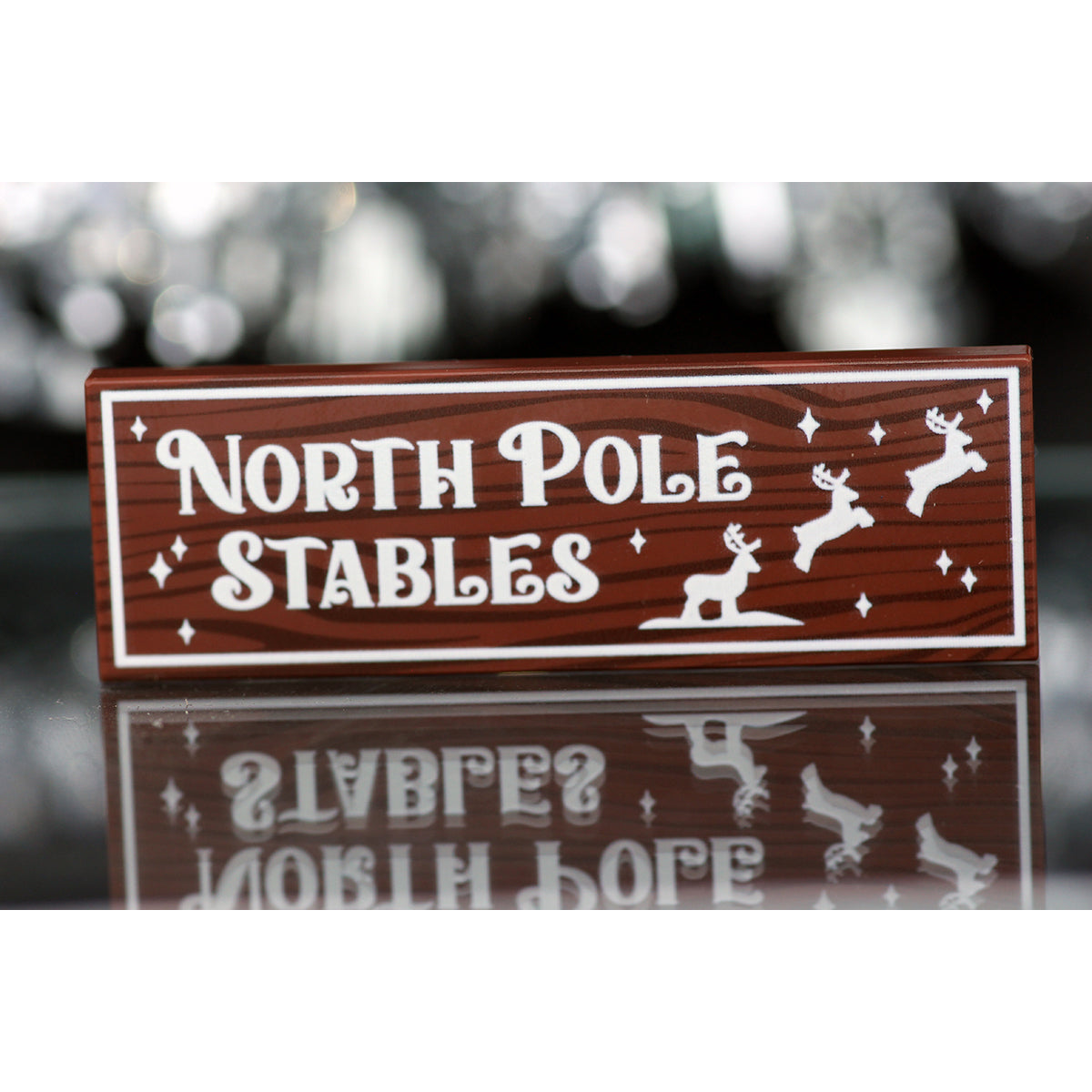 2x6 Door Sign - North Pole Stables